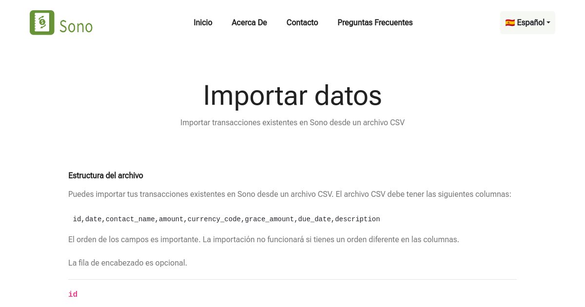 Importar datos
